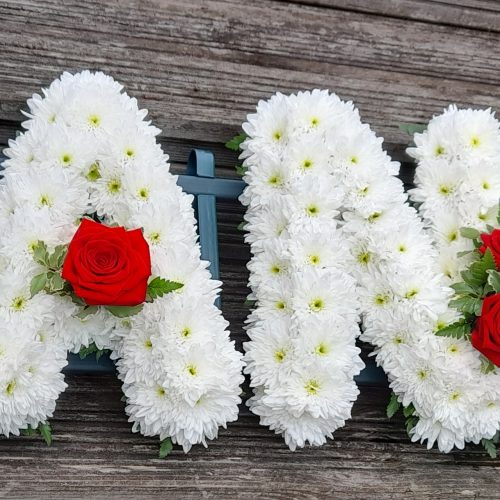 Based Letters funeral tribute flowers - Watford, Kings Langley, Hemel ...
